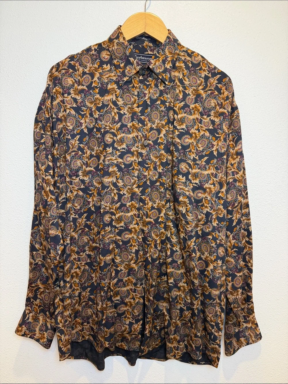 Burberry | Shirts | Vintage Burberrys Of London Long Sleeve Shirt M 0 ...